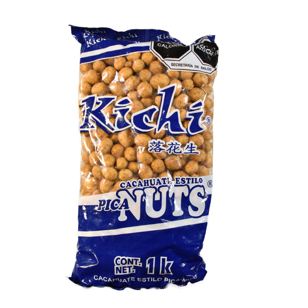 Cacahuate estilo Picanuts Kichi bolsa 1 kg – botana salada crujiente a ...